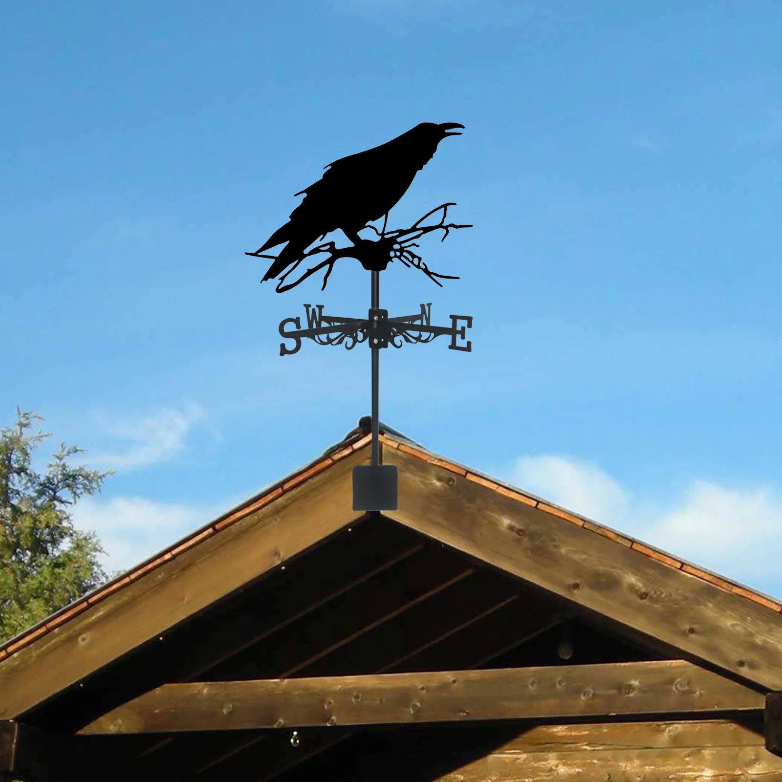 Girouette De Jardin Corbeau | La Maison Du Jardinier